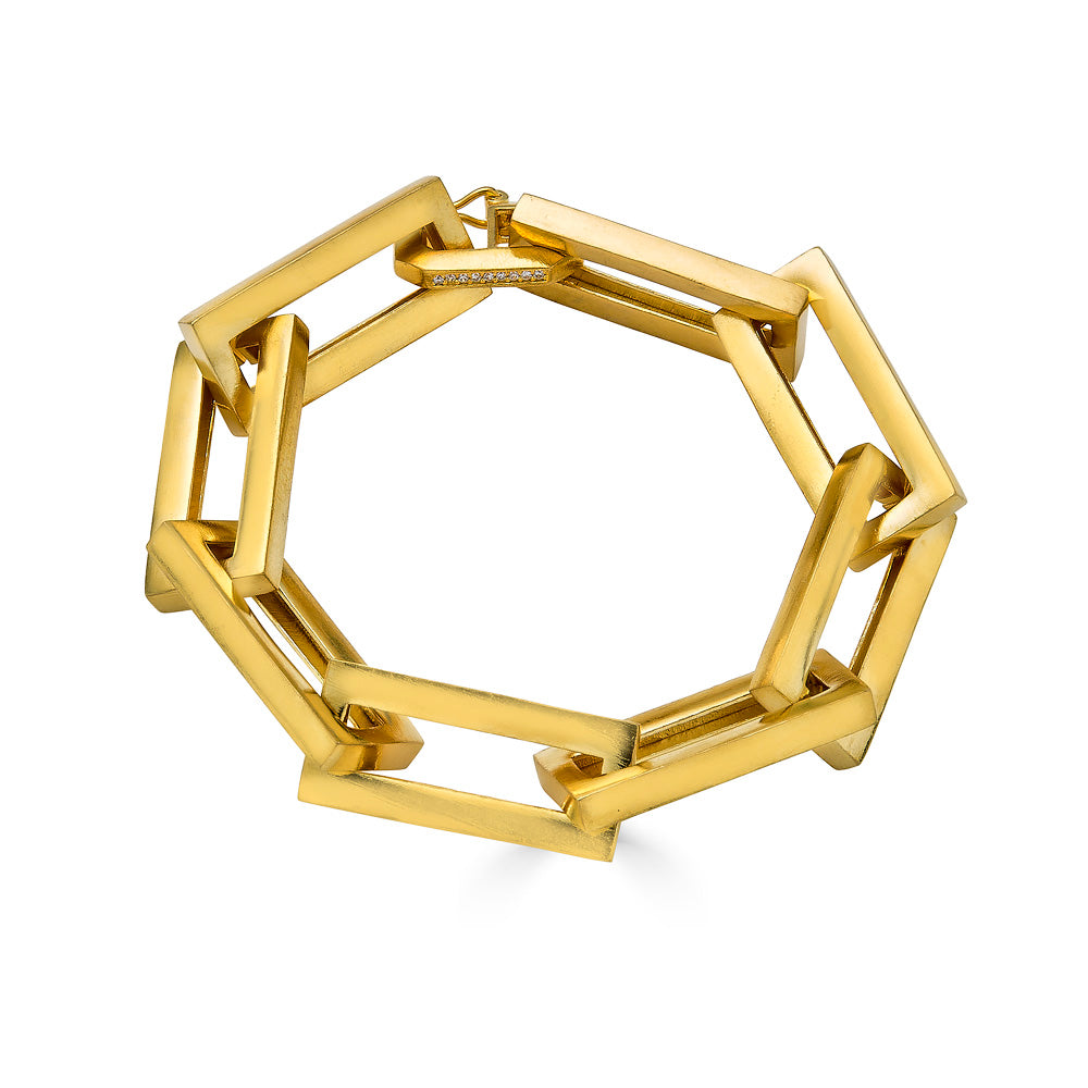 Chunky Rectangle Link Bracelet – Loni Paul Jewelry